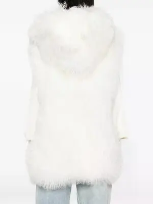 YVES SALOMON Hooded Shearling Gilet