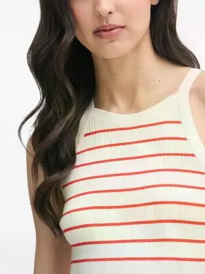 MOS MOSH Mmimanja Caliz Striped Ribbed-knit Top