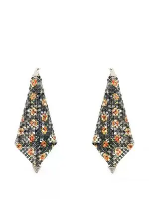 Rabanne Floral-print Chainmail Earrings