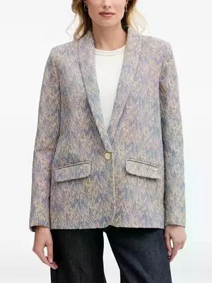 MOS MOSH Mmwren Eve Chevron-pattern Shawl-collar Blazer