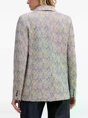 MOS MOSH Mmwren Eve Chevron-pattern Shawl-collar Blazer