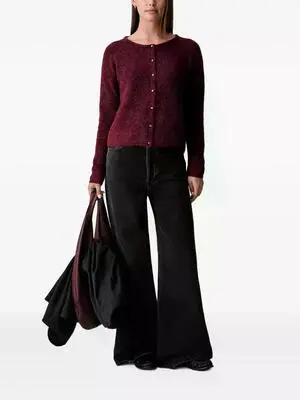 MOS MOSH Brushed Button-front Cardigan