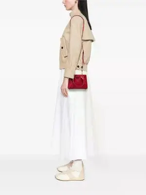 Prada 2000-2013 Mini Saffiano Lux Galleria Double Zip Satchel
