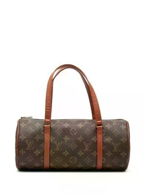 LOUIS VUITTON 1986 Monogram Papillon 30 Handbag - Brown