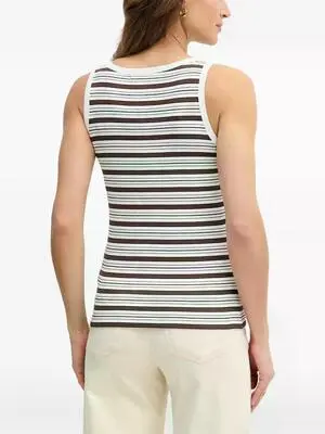 OUI Beaded Striped Tank Top