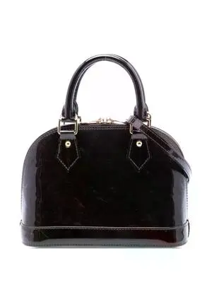 LOUIS VUITTON 2017 Monogram Vernis Alma Bb Satchel - Purple