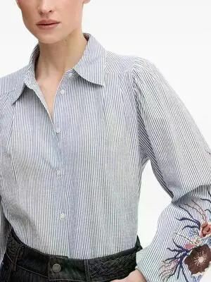 MOS MOSH Ciu Embroidered Striped Shirt