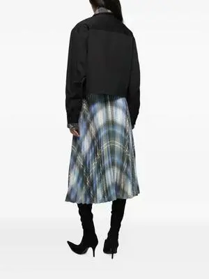 Acne Studios Cropped Check Collar Jacket