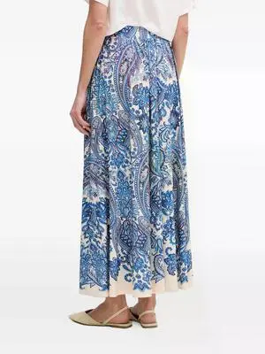 OUI Paisley Print Straight Maxi Skirt