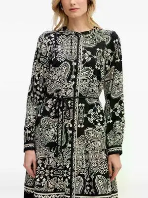 OUI Paisley-print Belted Mini Dress