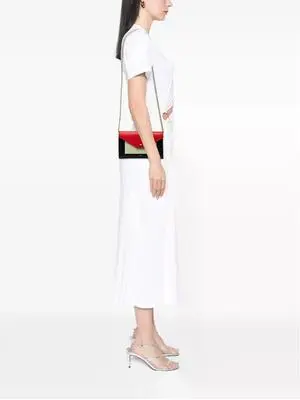Celine Medium Tricolor Leather Pocket Envelope Flap On Chain Bag