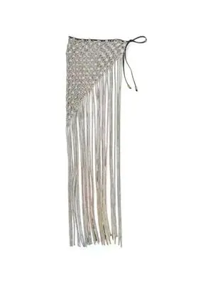 HIBOURAMA Crystal-embellished Fringed Belt