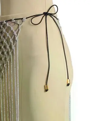 HIBOURAMA Crystal-embellished Fringed Belt