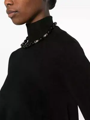 TOTEME Crepe Turtleneck Top