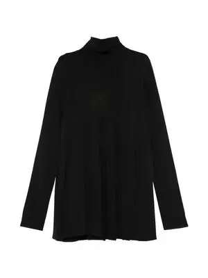 TOTEME Crepe Turtleneck Top - Black