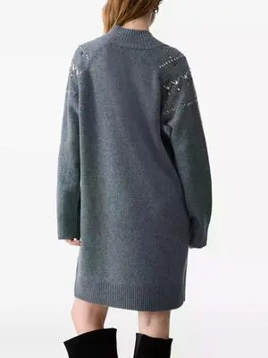 Liu Jo Knit Dress With Jewel Embroidery