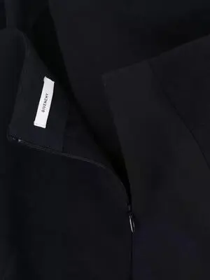 Givenchy Sliced Square-neck Spaghetti-strap Mini Dress - Black