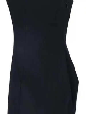 Givenchy Sliced Square-neck Spaghetti-strap Mini Dress - Black