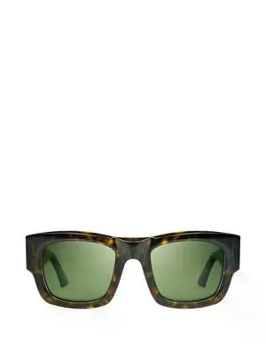 BUGATTI Tortoiseshell-effect Rectangle-frame Sunglasses - Brown
