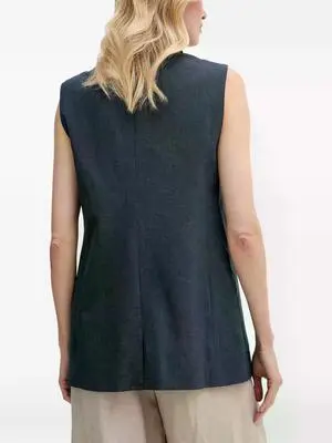 MOS MOSH Mmphiline Roy Double-breasted Sleeveless Blazer
