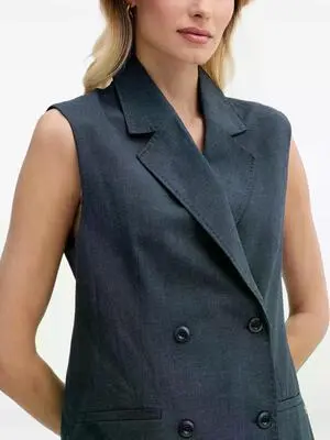 MOS MOSH Mmphiline Roy Double-breasted Sleeveless Blazer