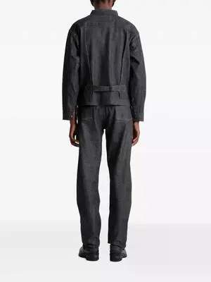 TAIGA TAKAHASHI Pleated Cinch-back Denim Jacket