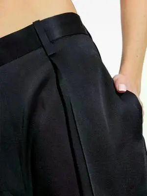 Victoria Beckham Cecilia Satin Pleated Trousers