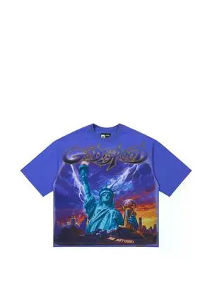 GODSPEED Liberty Reigns Graphic-print T-shirt - Blue