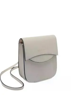 HIDESINS Logo Print Foldover Shoulder Bag - Neutrals