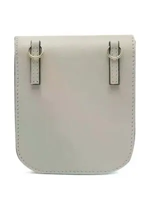 HIDESINS Logo Print Foldover Shoulder Bag - Neutrals