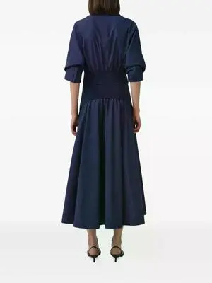Simkhai Stiles Ribbed-waist Shirt - Blue