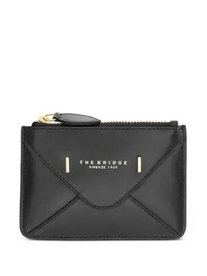 THE BRIDGE Zip-fastening Leather Card Holder - Black