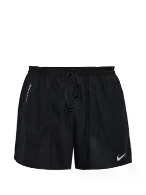 Nike Aero-fit Logo-print Running Shorts - Black