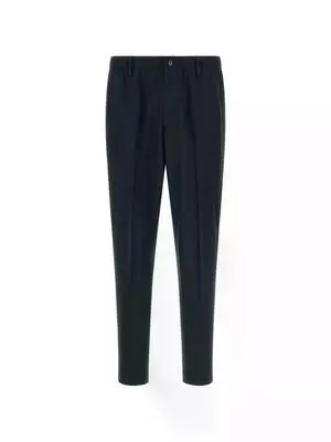CELLAR DOOR Buttoned Tapered Trousers - Blue