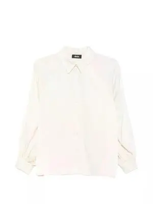 Dixie Raglan-sleeve Shirt With Slub Texture - Neutrals