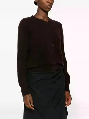 IVORY PARIS Button-front Knitted Cardigan