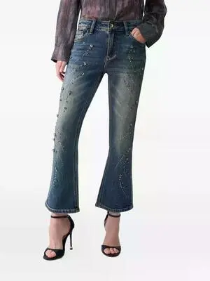 Liu Jo Bootcut Jeans With Rhinestones