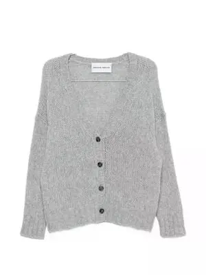 EMERSON RENALDI Mélange-effect V-neck Cardigan - Grey