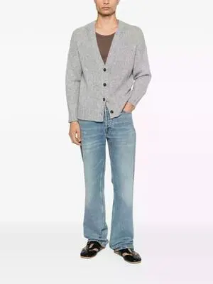 EMERSON RENALDI Mélange-effect V-neck Cardigan