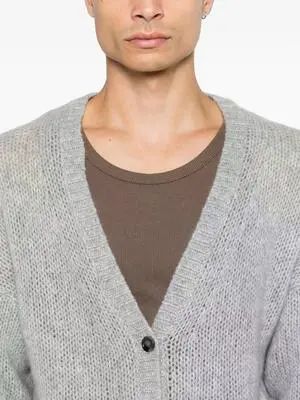 EMERSON RENALDI Mélange-effect V-neck Cardigan