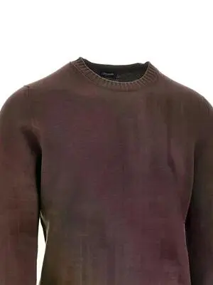 DRUMOHR Crew Neck Wool Sweater - Brown