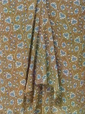 Veronica Beard Limani Floral-print Ruched Skirt