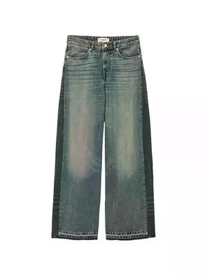 Ba&sh Two-tone Panelled Jeans - Blue