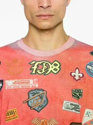 DIESEL® Graphic-print Long-sleeved T-shirt