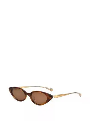 FOR ARTS SAKE Tortoiseshell-effect Cat-eye Frame Sunglasses