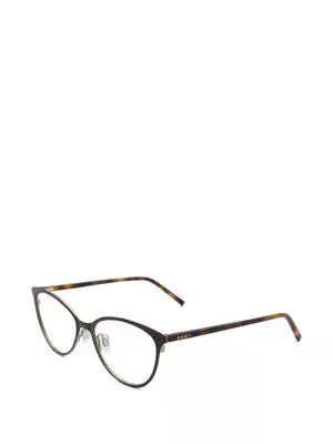 Dkny Tortoiseshell Effect Cat Eye Eyeglasses - Brown