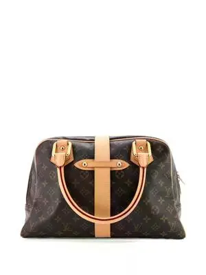 LOUIS VUITTON Manhattan Handbag Monogram Canvas Gm Satchel