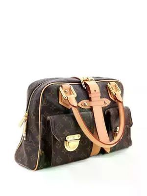 LOUIS VUITTON Manhattan Handbag Monogram Canvas Gm Satchel