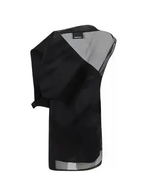 Sportmax Asymmetric-neck Midi Dress