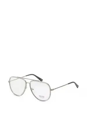Tumi Pilot-frame Glasses - Silver